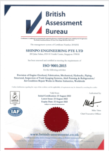 Certifications - Shinpo Engineering